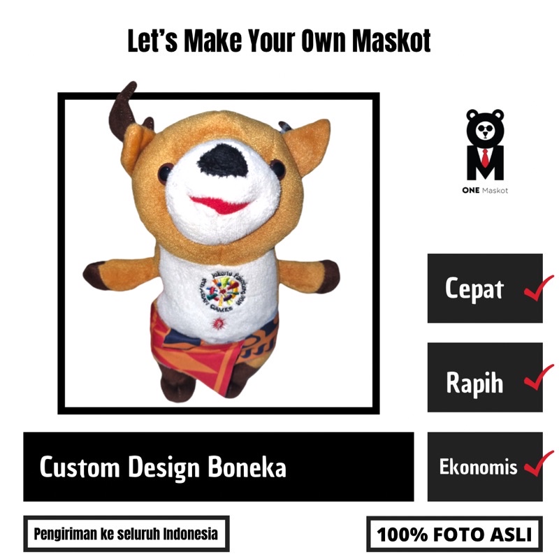 Jual Buat Boneka Maskot Custom Desain dan Ukuran Sesukamu | Shopee ...