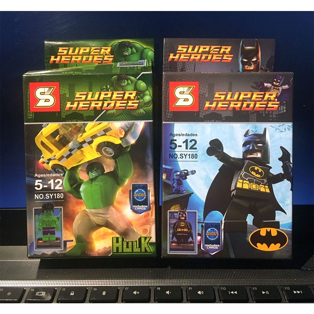 Jual Brick Super Hero Mini Figure SY 180 Avenger Hulk Batman | Shopee ...