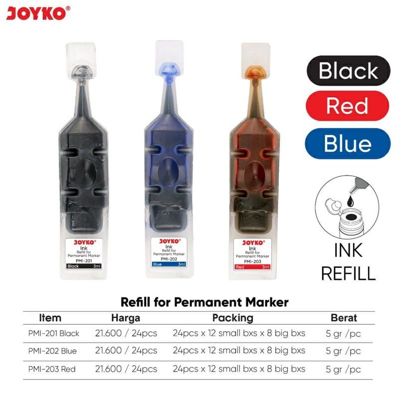 Jual Refill Permanent Marker / Isi Tinta Spidol Marker | Shopee Indonesia