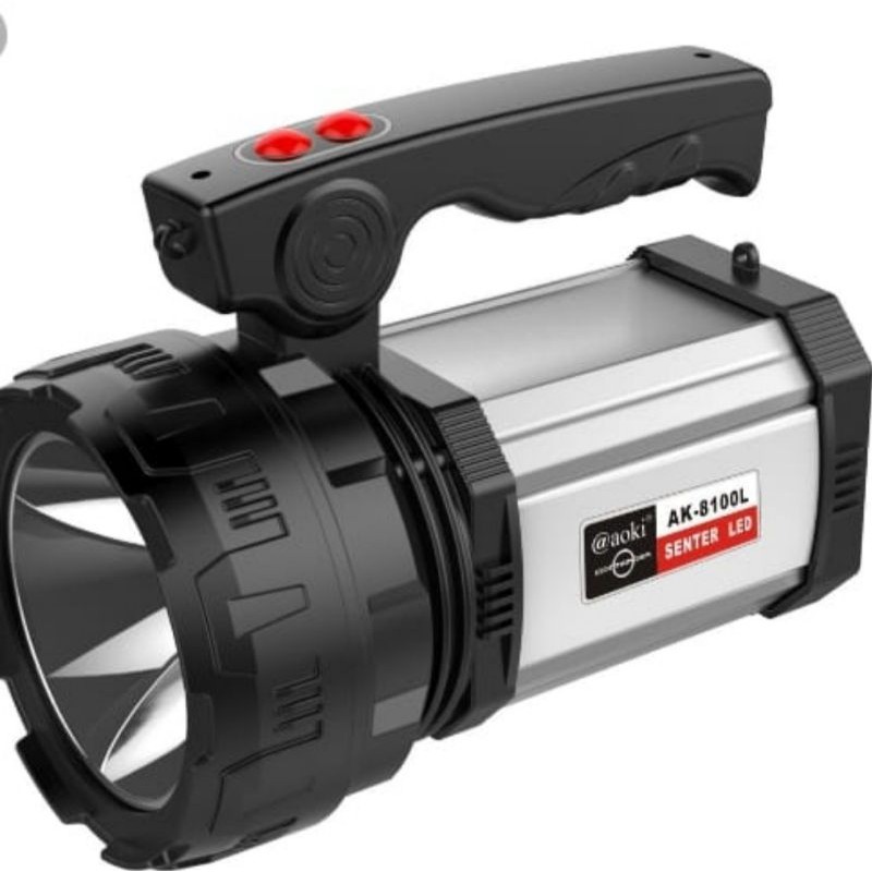 Jual Senter LED Super Terang Commander Aoki 40 Watt Lhitium Jumbo HI ...