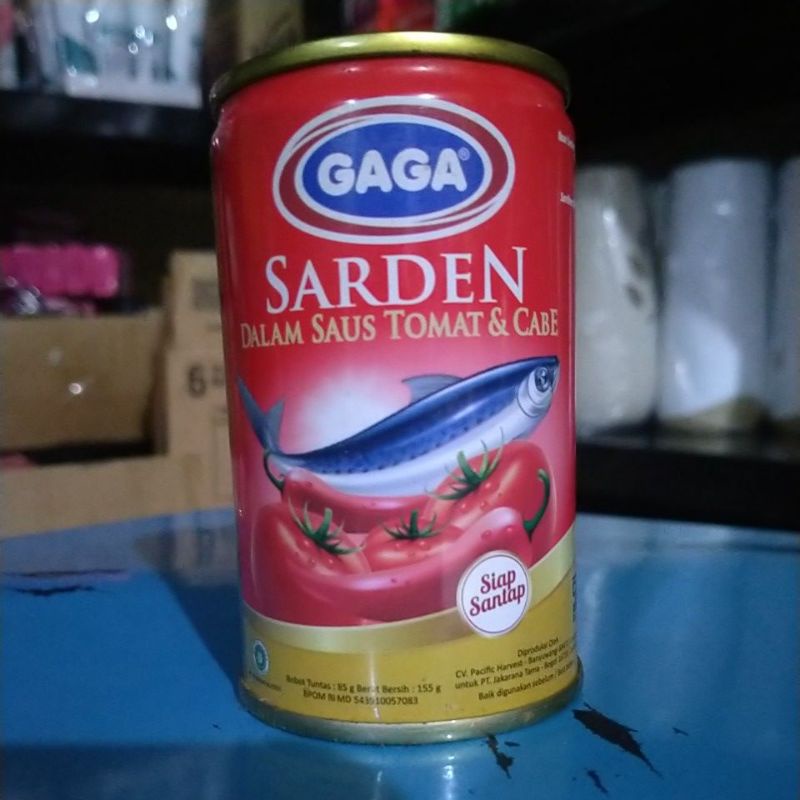 Jual Gaga sardines in tomato dan chili sauci 155 g | Shopee Indonesia