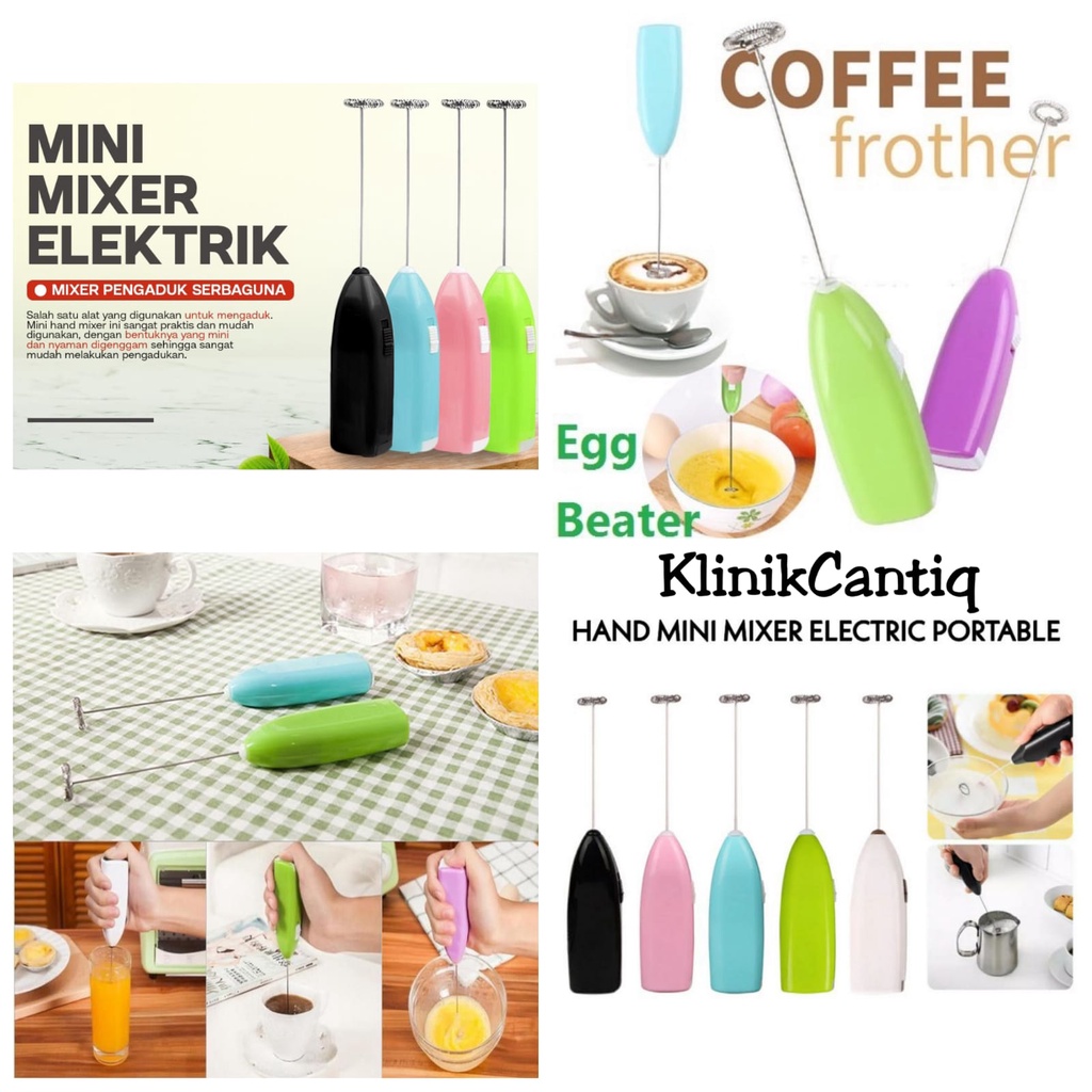 Jual Hand Mini Mixer Elektrik Portable Pengocok Telur Pengaduk Kopi ...