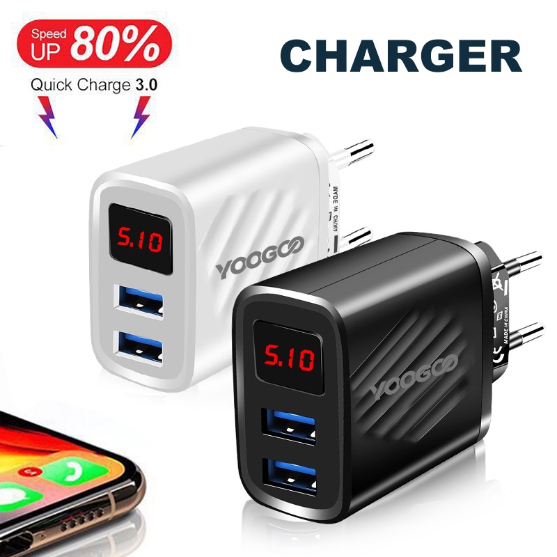 Jual Dual-port USB2.4A Charger European Standard US Standard British ...