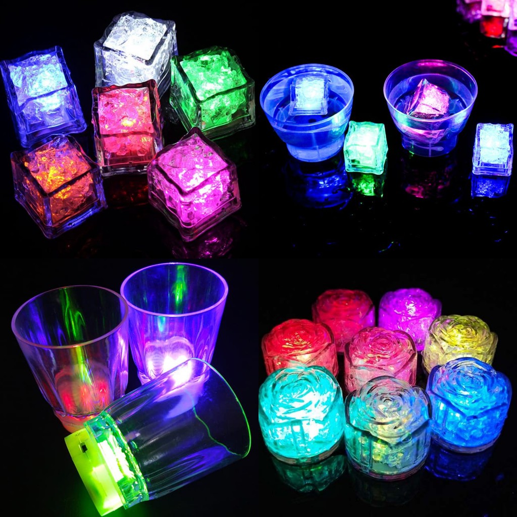 Jual MOS Lampu Hias LED Meja / Lampu LED Sensor Gelas Es Batu Natal ...