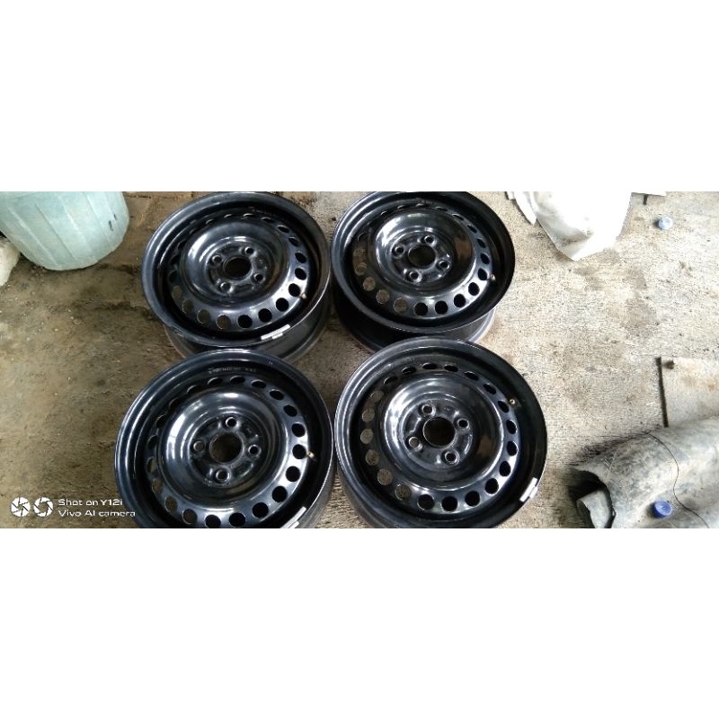 Jual velg kaleng copotan honda brio ring 14 pcd 4x100 lebar 5 inchi | Shopee Indonesia