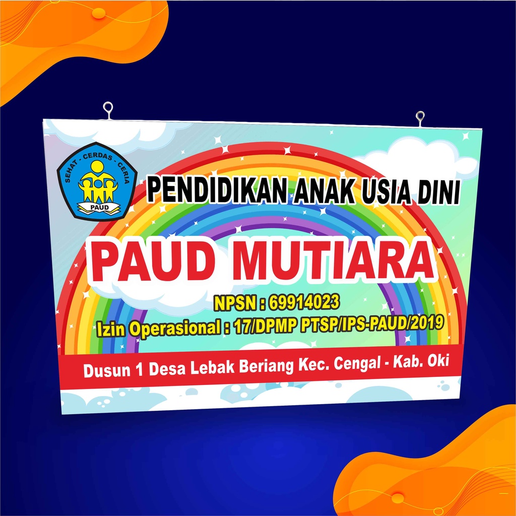Jual PAPAN NAMA SEKOLAH PAUD / TK | Shopee Indonesia