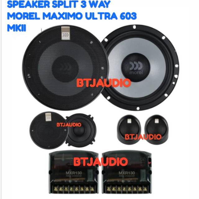 Jual SPEAKER SPLIT COMPONENT 3 WAY MOREL MAXIMO ULTRA 603 MKII ...