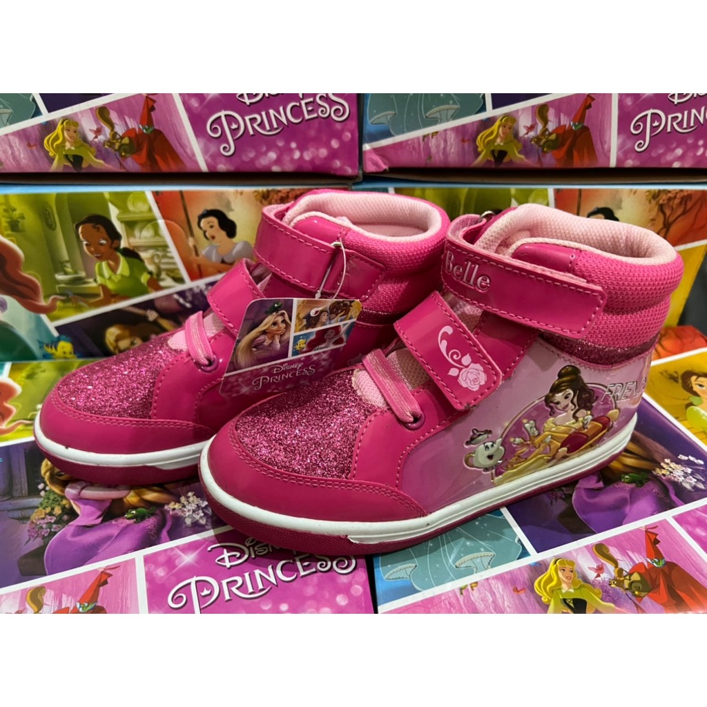 Jual Sepatu Karakter Charming Belle Beauty And The Beast Princess Pink ...