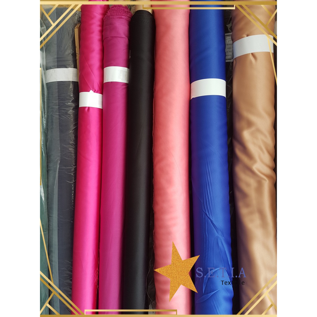 Jual Bahan Kain Satin Velvet Polos Lk 1.5m | Shopee Indonesia