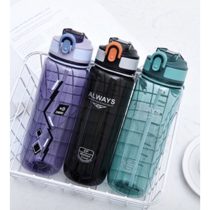 Jual 850 ml ALWAYS botol minum sport X0691/botol anak sekolah sd smp ...