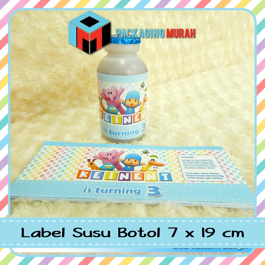Jual Label Susu Botol (Minimal Order 24 pcs) | Shopee Indonesia