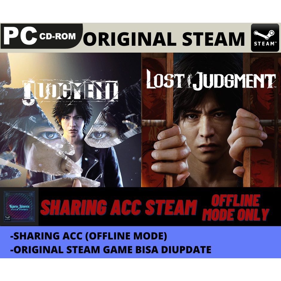 Jual Lost Judgment + The Judgment Collection PC Game Sharing Original ...