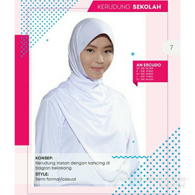 Jual Rabbani Kerudung Anak Sekolah Instan ORI Escudo Jilbab Hijab Anak ...