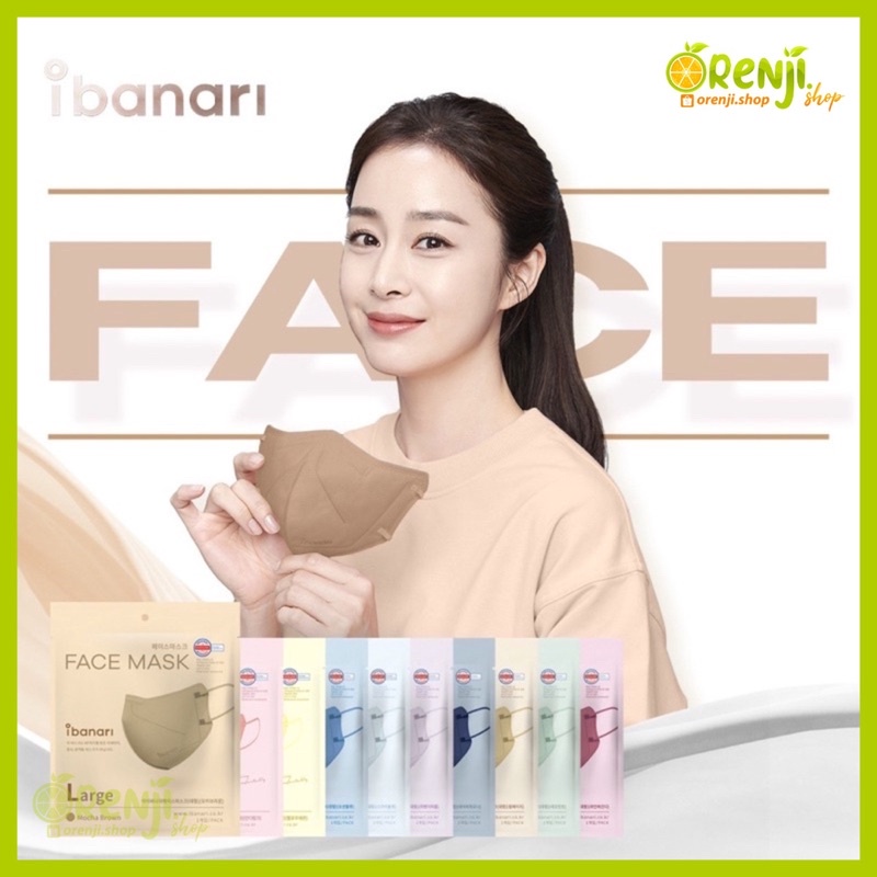Jual (1 biji) masker IBANARI mask KIM TAE HEE KOREA | Shopee Indonesia