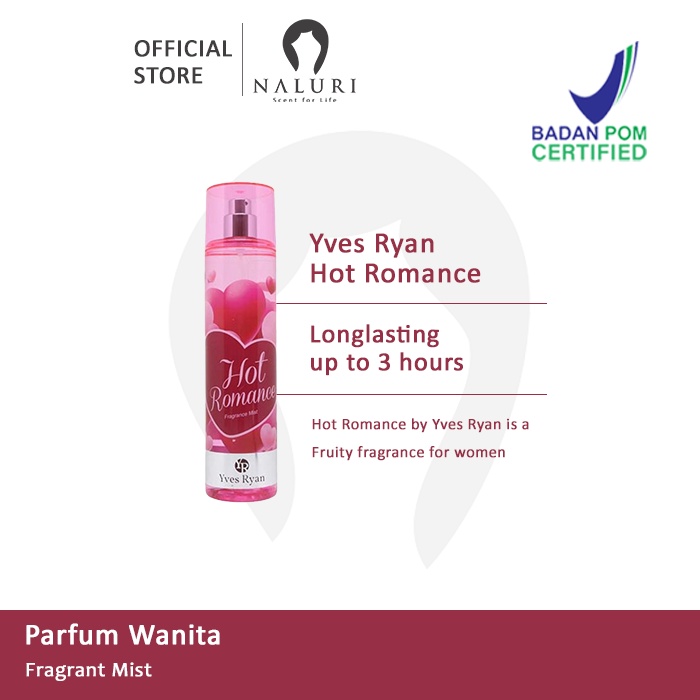 Jual Yves Ryan Fragrance Mist Hot Romance 250ml | Shopee Indonesia