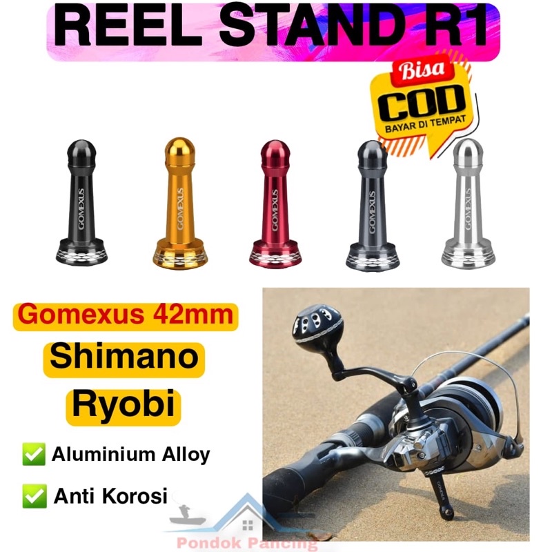 Jual Gomexus Reel Stand 42mm R1 Shimano Ryobi / Pengganjal Reel Pancing ...