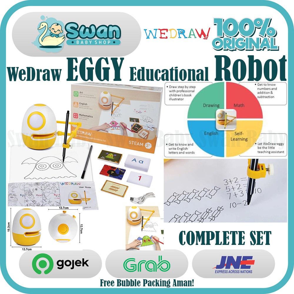 Jual Wedraw Eggy Educational Robot Complete Set | Shopee Indonesia