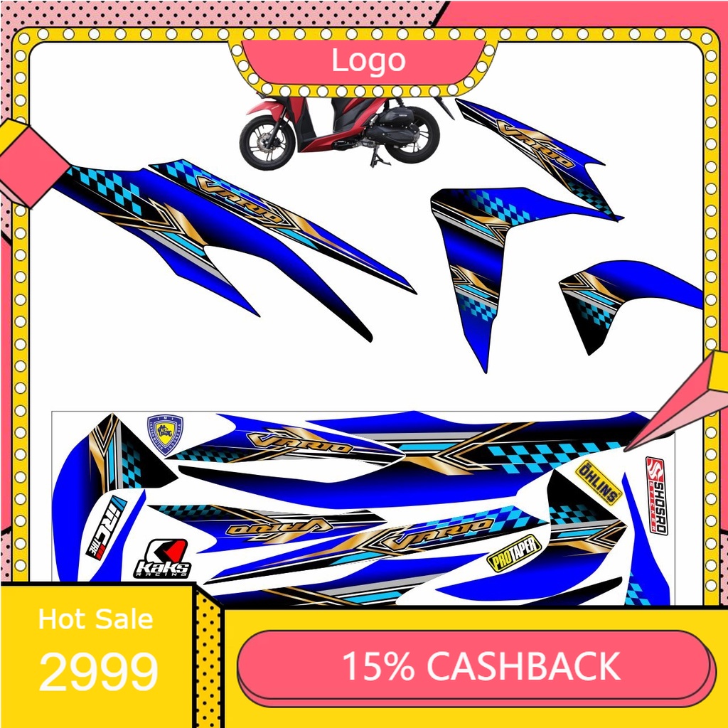 Jual KAFA STIKER VARIASI STIKER MOTOR HONDA VARIO BARU STRIPING VARIASI ALL VARIO 125 150 NEW ...