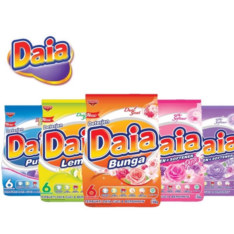 Jual DAIA DETERGEN+SOFTENER 1.5 KG | Shopee Indonesia