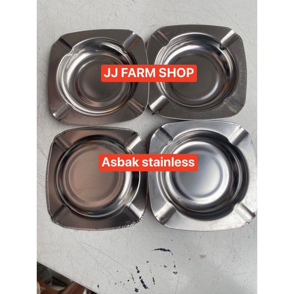 Jual asbak stainless anti karat tatakan abu rokok ampas kuat dll ...