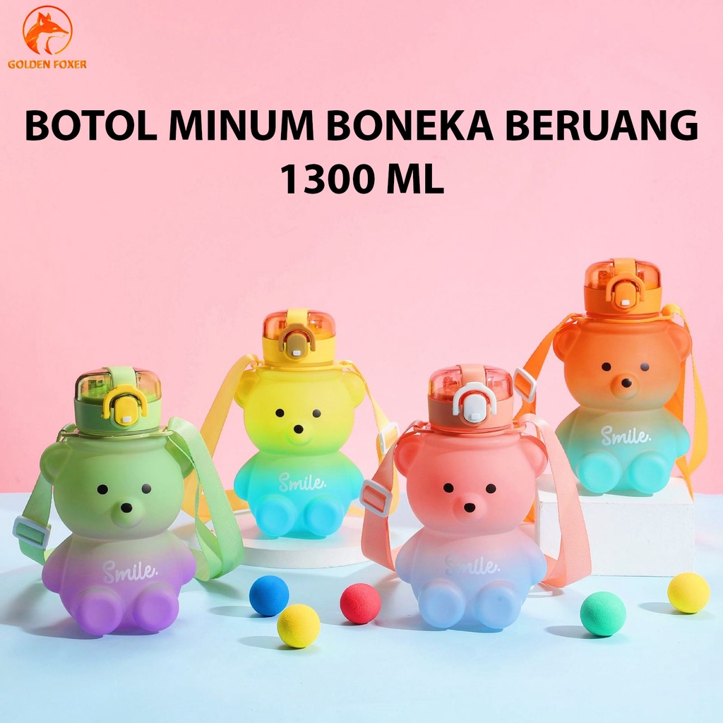 Jual GOLDEN FOX BOTOL MINUM BONEKA VIRAL MURAH WARNA GEMOY 1.1 LITER ...