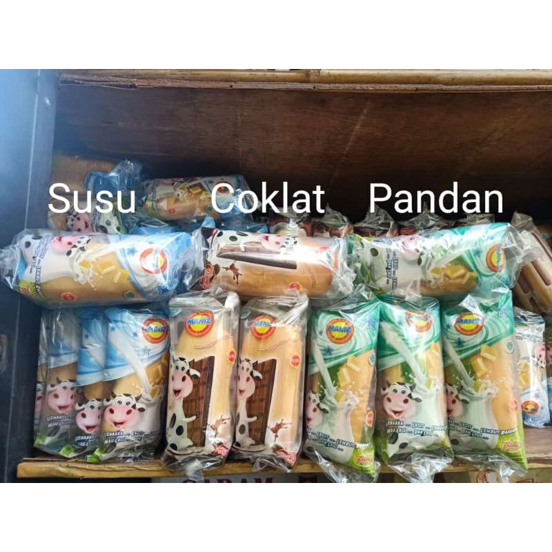 Jual Roti sapi rasa susu, coklat, pandan isi 5 // Roti manis sapi 3 ...