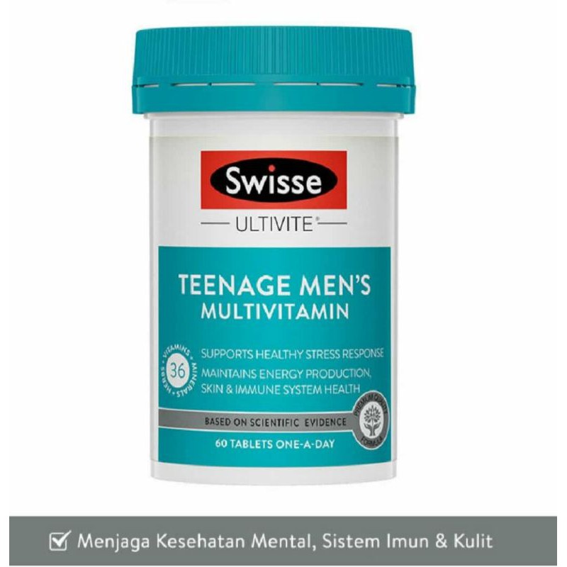 Jual Swisse Teenage Men's Multivitamin & Teenage Women's Multivitamin 60 tablet-Swisse Teenage ...