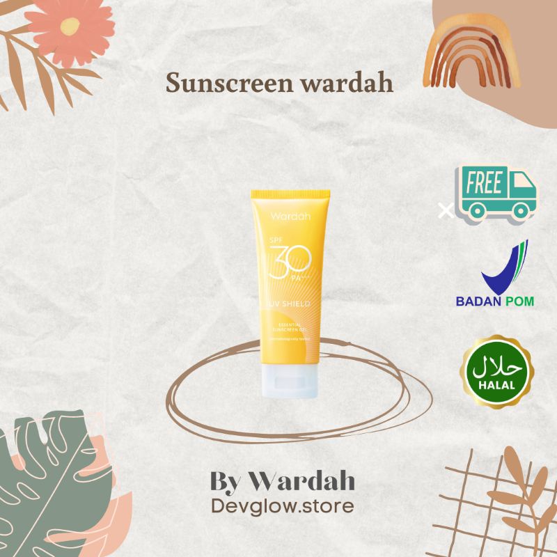 Jual Wardah UV Shield Essential Sunscreen Gel SPF 30 PA +++ 40 ml | Shopee Indonesia