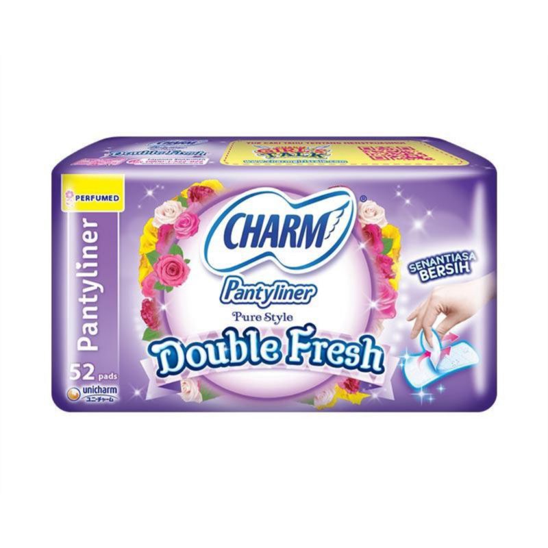 Jual CHARM PANTYLINER PURE STYLE/COOLING FRESH/NON PERFUMED | Shopee ...