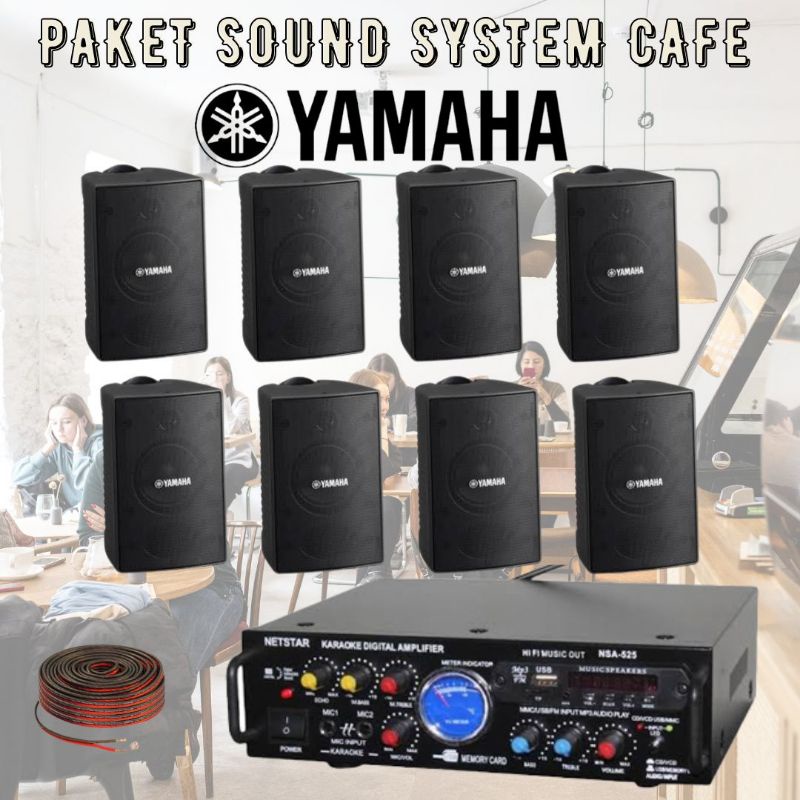 Jual Paket Sound System Cafe Yamaha Original 4 inch Paket 8unit | Shopee Indonesia