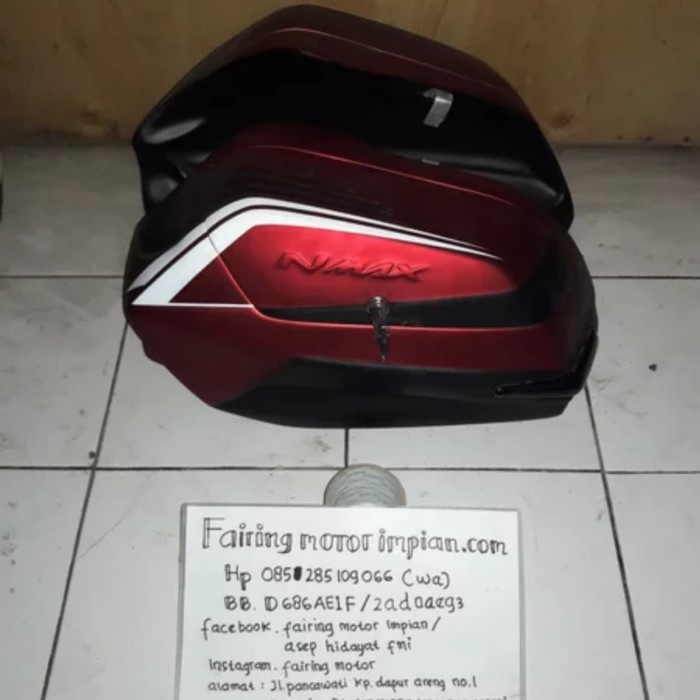 Jual aksesories yamaha nmax side box box samping sv merah doff | Shopee ...