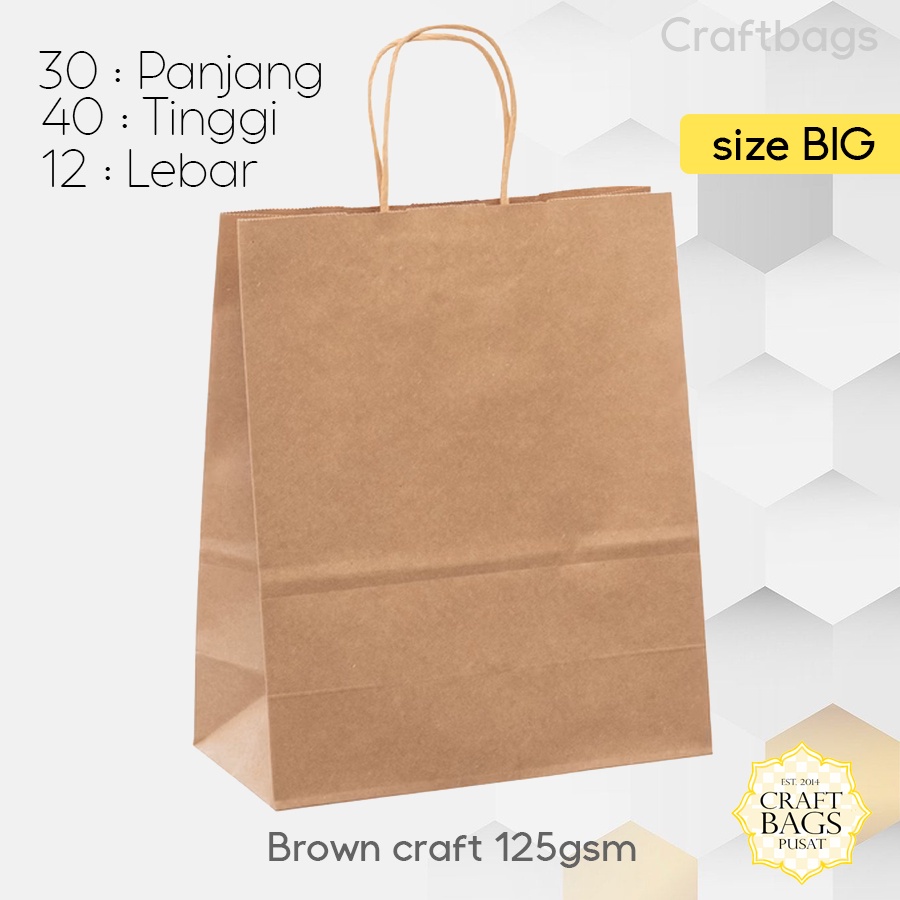 Jual Paper bag coklat polos All Size / Paper bag kado souvenir wedding ...