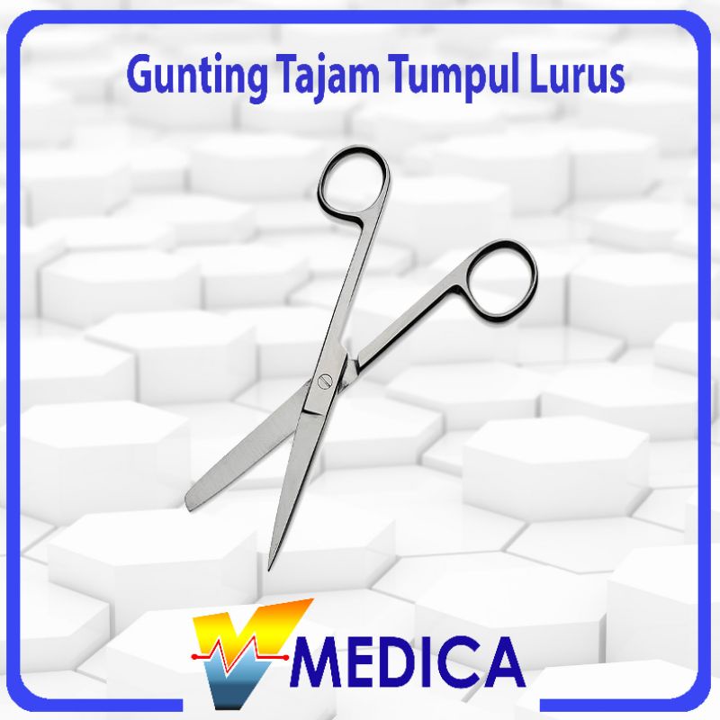 Jual Gunting Tajam Tumpul Lurus / Operating Scissor Straight Sharp ...