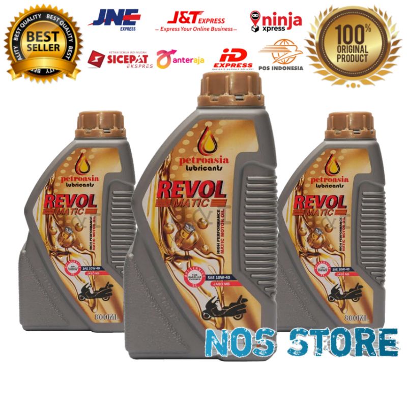 Jual Oli Petroasia Revol Matic SAE 10W40/API-SL/JASO-MB 800ml | Shopee ...