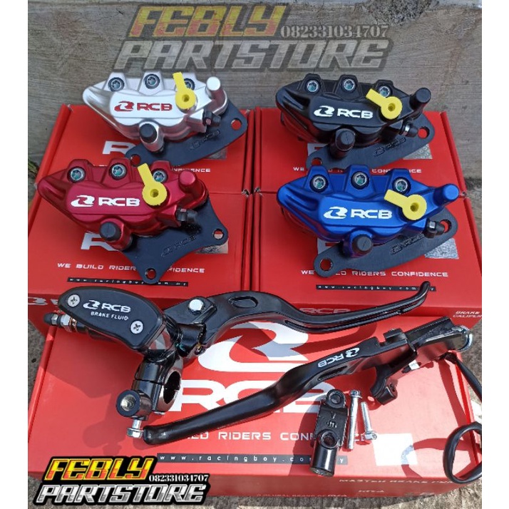Jual PAKET SET MASTER REM SET KALIPER RCB 2 PISTON MASTER REM RCB OVAL ...