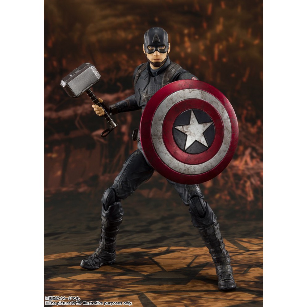 Jual SHF S.H.Figuarts Captain America FINAL BATTLE EDITION | Shopee ...