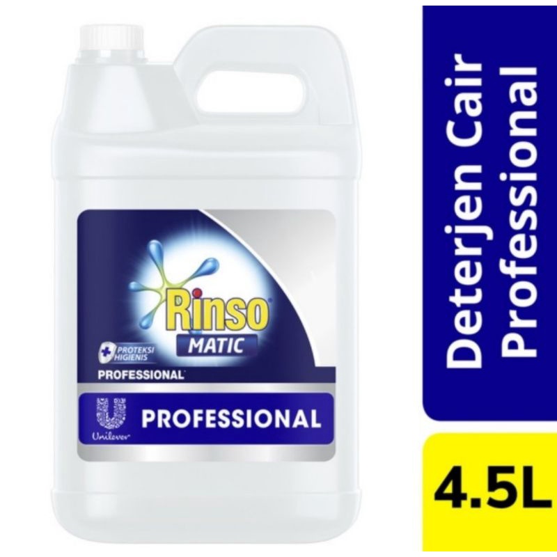 Jual RINSO MATIC PROFESSIONAL 4.5 Liter ( GOSEND/ GRAB ONLY ) | Shopee Indonesia