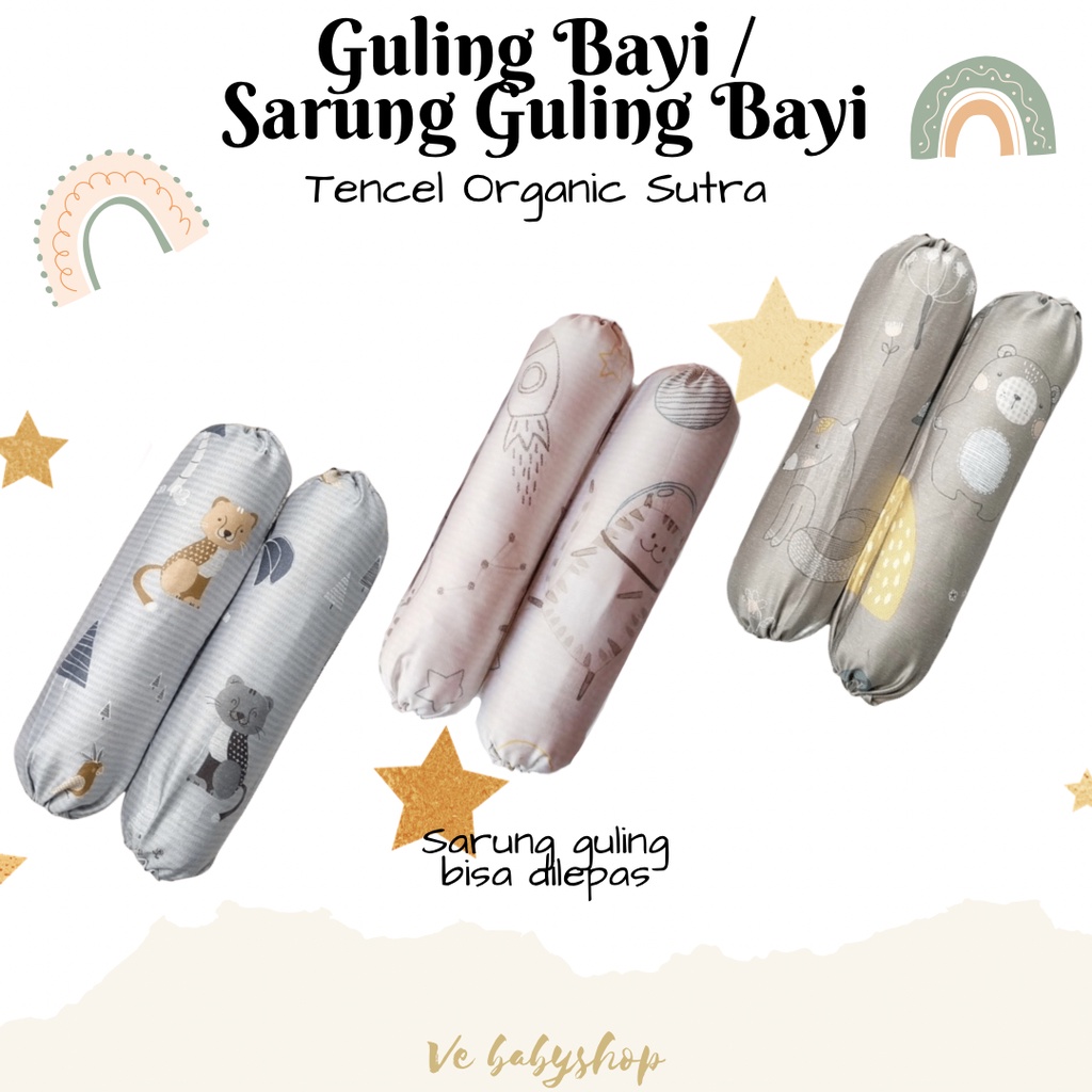Jual Guling Bayi Tencl’s Organic Sutra / Guling Anak Tencl’s / Sarung ...