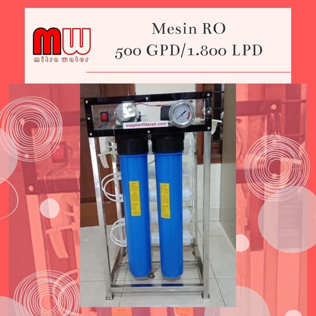 Jual Mesin RO Reverse Osmosis 500 GPD/1800 LPD-(BACA DESKRIPSI DULU ...