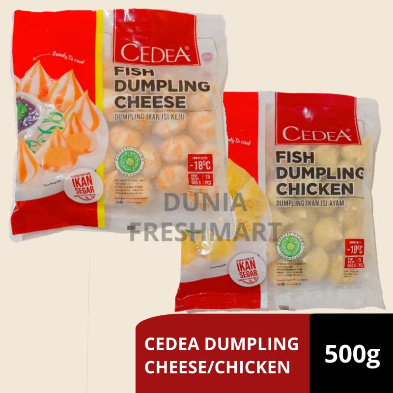 Jual CEDEA DUMPLING CHEESE/CHICKEN/SPICY CHICKEN 500GR DUMPLING ISI ...