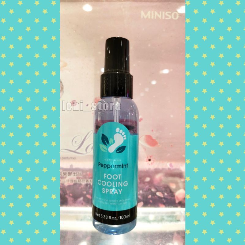 Jual Foot Cooling Spray Miniso Peppermint | Refreshing Foot Cooling ...