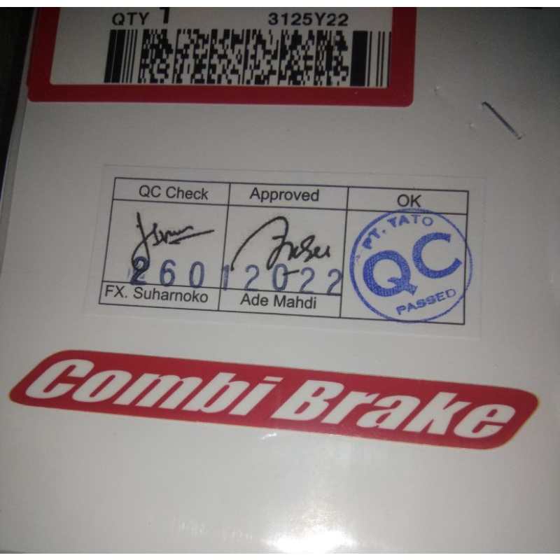 Jual stiker combi brake original honda | Shopee Indonesia