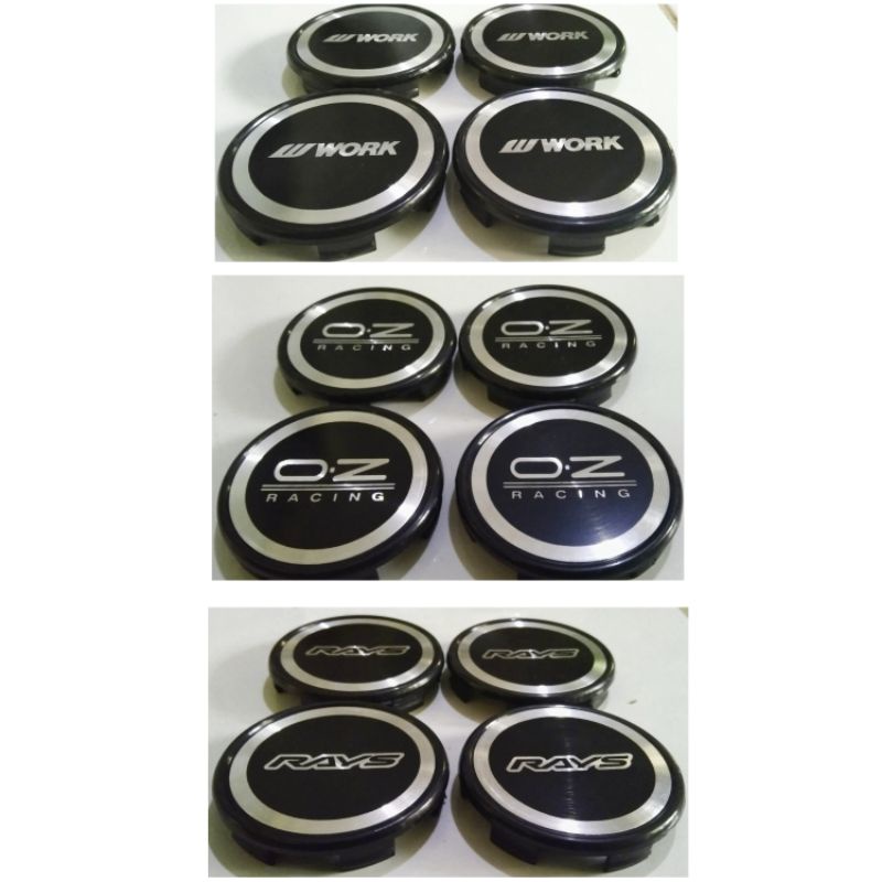 Jual Dop Center Velg Work, Rays, OZ Racing Variasi Datar 7,5cm Atau ...