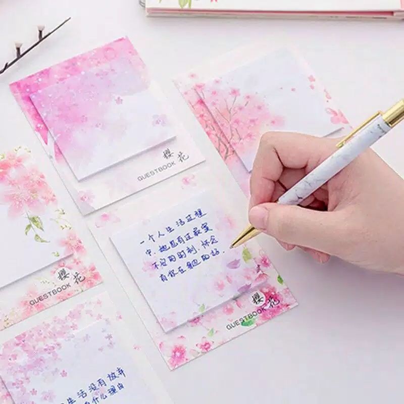 Jual Sticky Notes Japanese Sakura | Shopee Indonesia