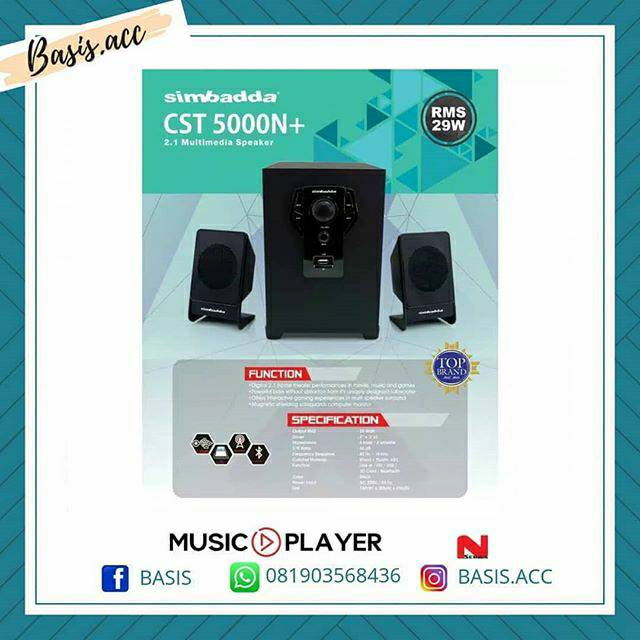 Jual Speaker Bluetooth Simbadda Speaker CST 5000N+ Plus Bluetooth ...