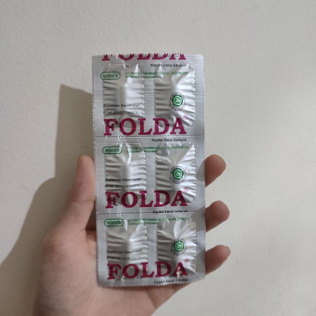 Jual Folda Suplemen Kesehatan per strip isi 6kaplet 6 kaplet Termurah ...