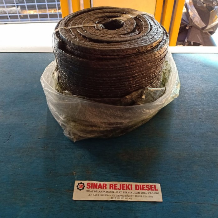 Jual Rames Packing Gland Asbes Seal Packing Rames 5/16 inchi 8 mm hitam ...