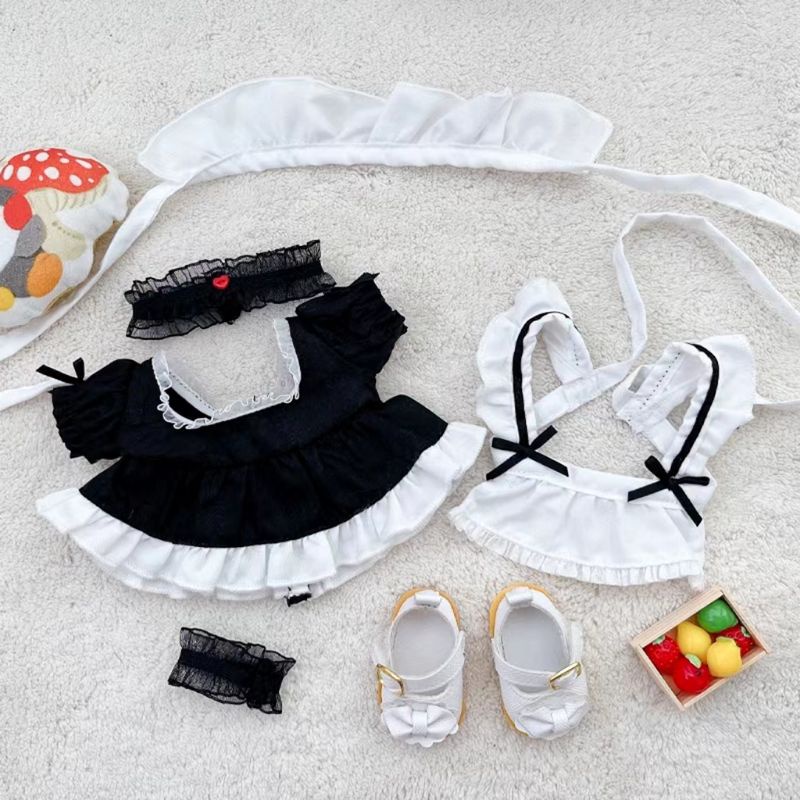 Jual BAJU BONEKA MAID DRESS 20 CM, DOLL CLOTHES 20 BAJU BONEKA SET 20 ...