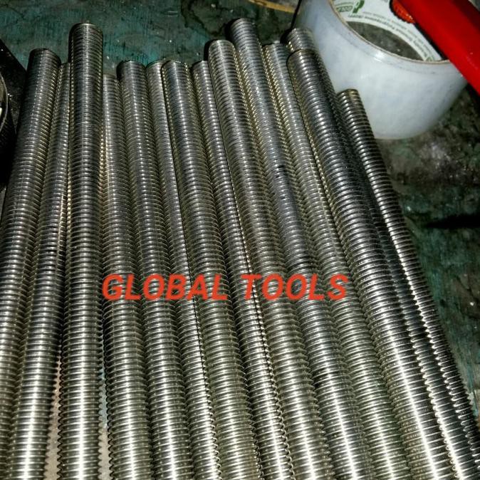 Jual As drat ss 3/4 inch Stainless steel 304 threaded rod shaft not ...