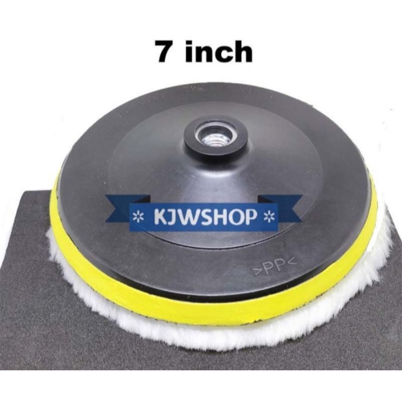 Jual Wool Poles 7" Set Tatakan Poles 7 Inch Velcro Pad Wool Pad Poles 7 ...